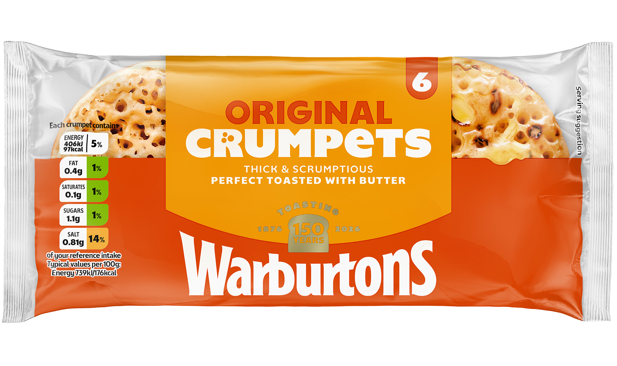 6 Original Crumpets | Warburtons Australia